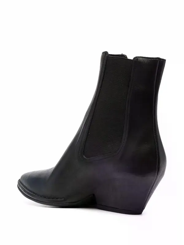 DEL CARLO Mid-heel Leather Boots