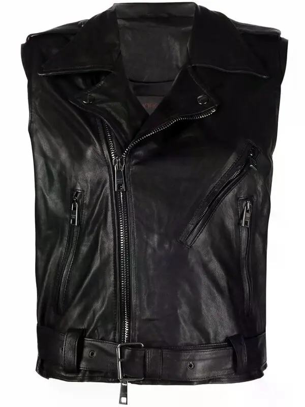 GIORGIO BRATO Leather Biker Jacket