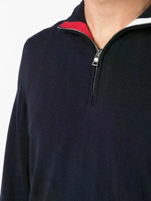 Orlebar Brown Half-zip Merino Sweater