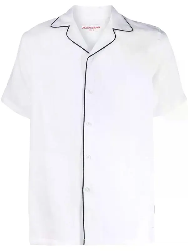 Orlebar Brown Hibbert Piped-trim Detail Shirt