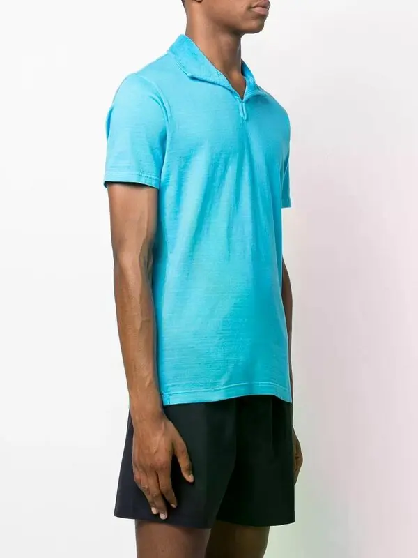 Orlebar Brown Albert Towelling-trim Polo Shirt - Blue