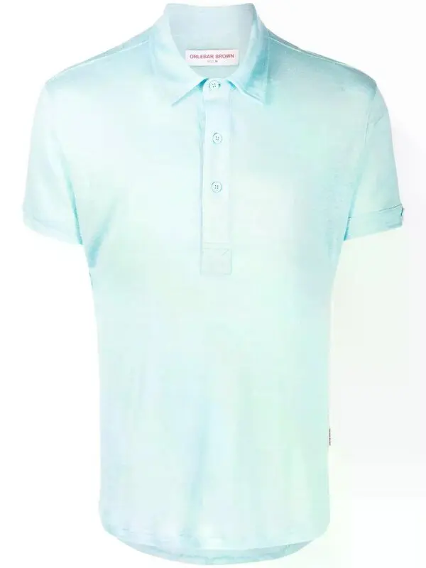 Orlebar Brown Button-placket Detail Polo Shirt - Blue