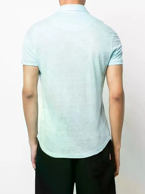 Orlebar Brown Button-placket Detail Polo Shirt - Blue