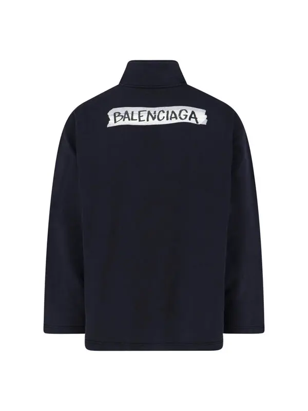 Balenciaga Masking Tape Zip Sweatshirt