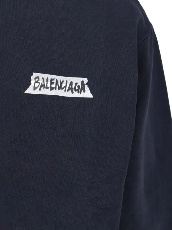 Balenciaga Masking Tape Zip Sweatshirt