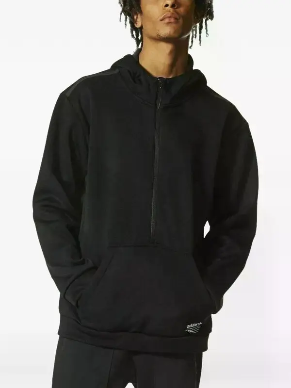 Adidas Hooded Half-zip Sweatshirt