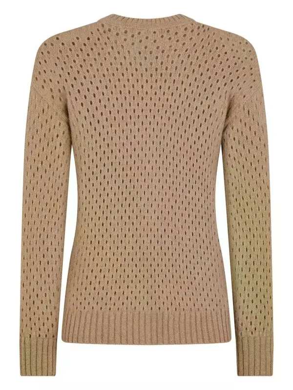 Dsquared2 Logo-patch Pointelle-knit Jumper
