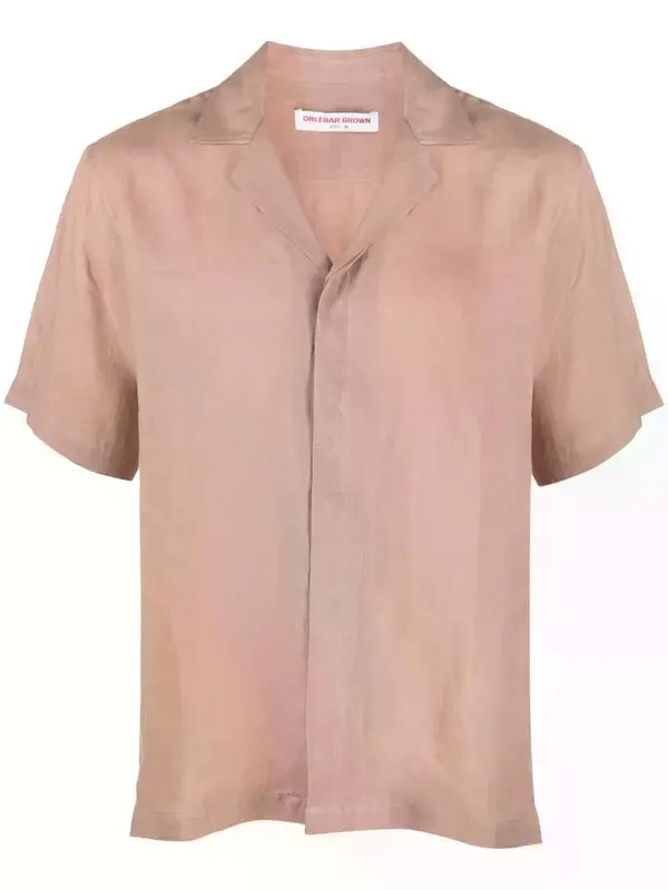 Orlebar Brown Maitan Linen Shirt - Pink