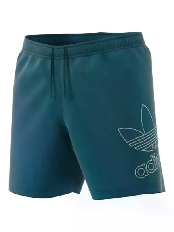 Adidas Logo-detail Shorts - Blue