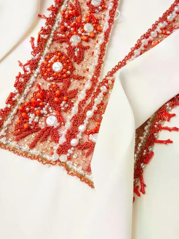 Valentino Garavani Cady Couture Embroidered Blouse
