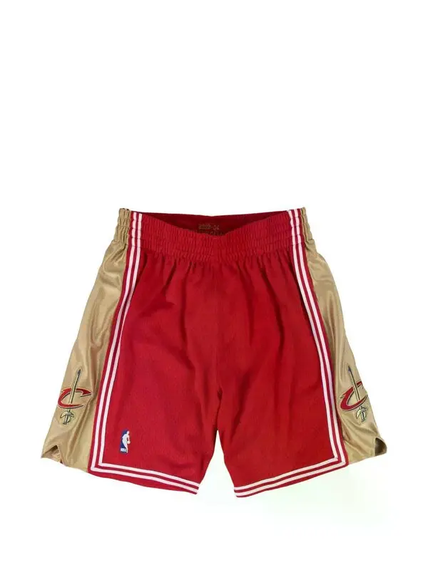 Mitchell & Ness Nba Panelled Logo Shorts - Red