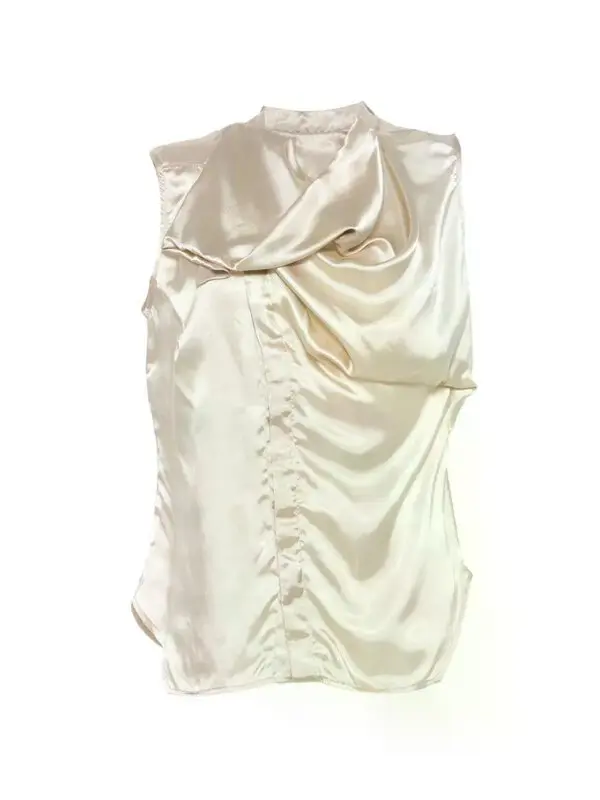 Rick Owens Draped Sleeveless Top - Neutrals