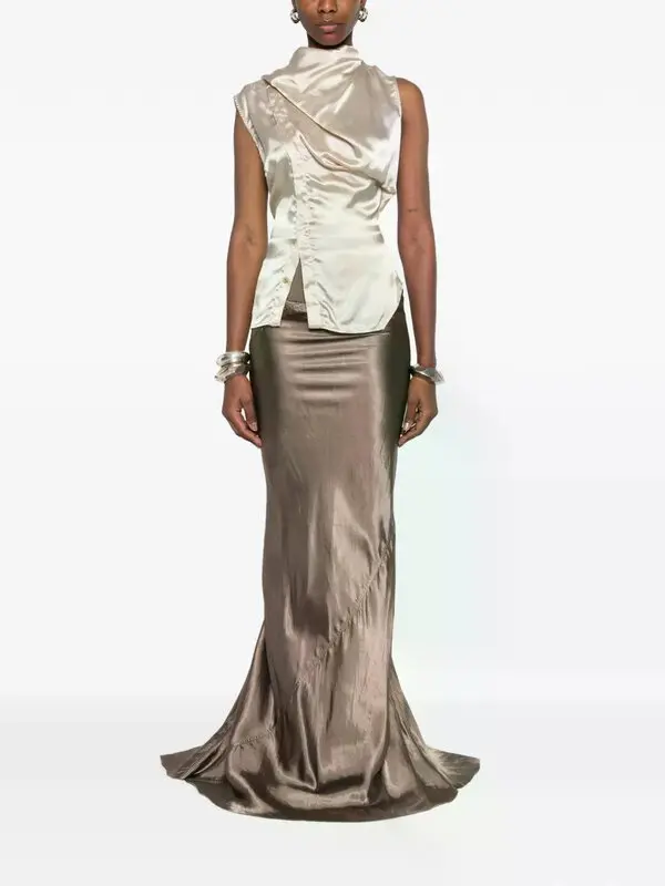 Rick Owens Draped Sleeveless Top - Neutrals
