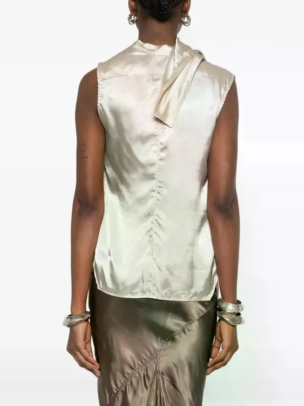 Rick Owens Draped Sleeveless Top - Neutrals