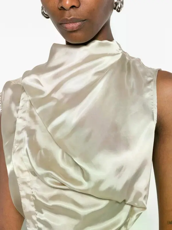 Rick Owens Draped Sleeveless Top - Neutrals