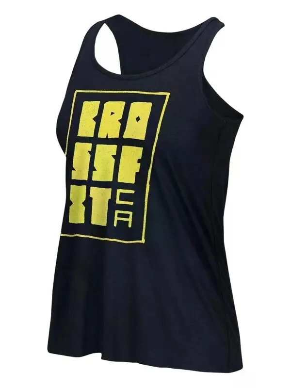 REEBOK Printed Racerback Tank Top