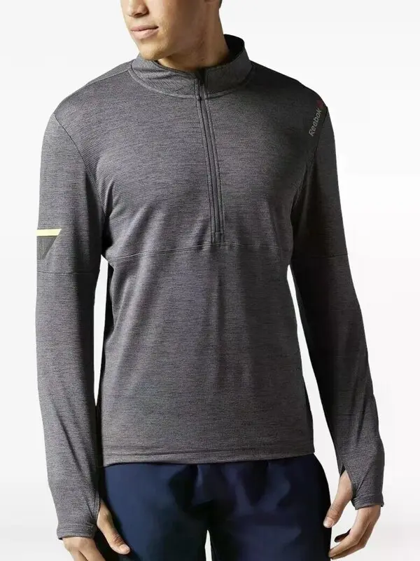 REEBOK Long-sleeve Zip Sweatshirt - Grey