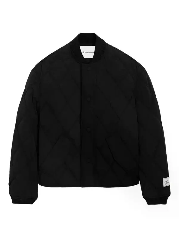 AMI Paris Quilted Padded Jacket - Black