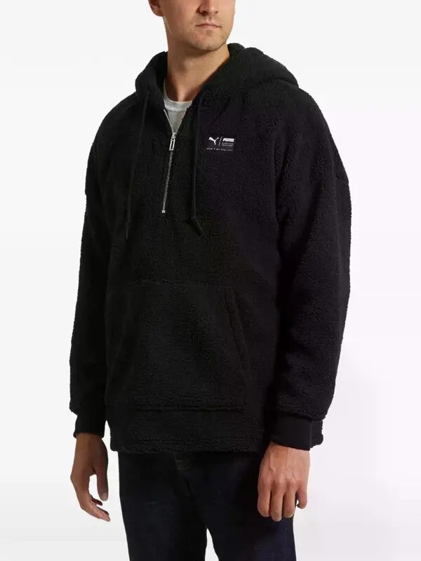 PUMA Logo-patch Fleece Hoodie