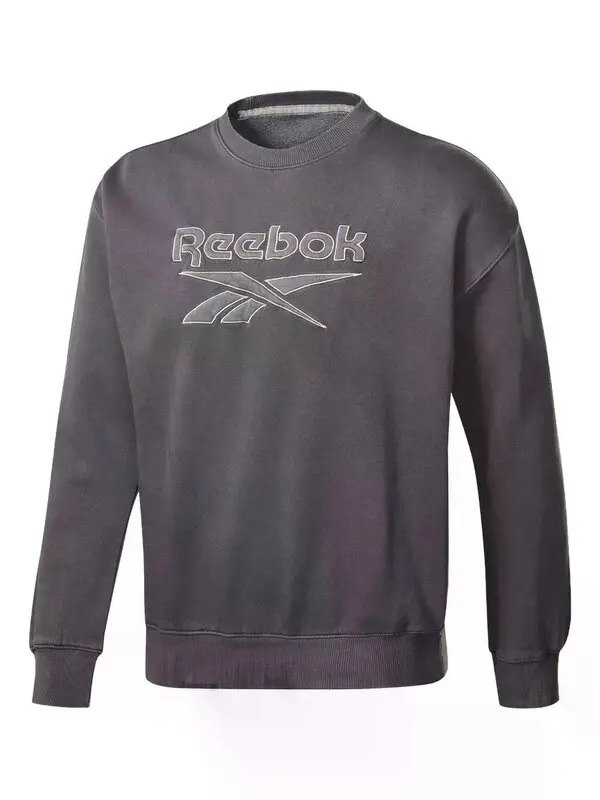 REEBOK Embroidered Logo Sweatshirt - Black