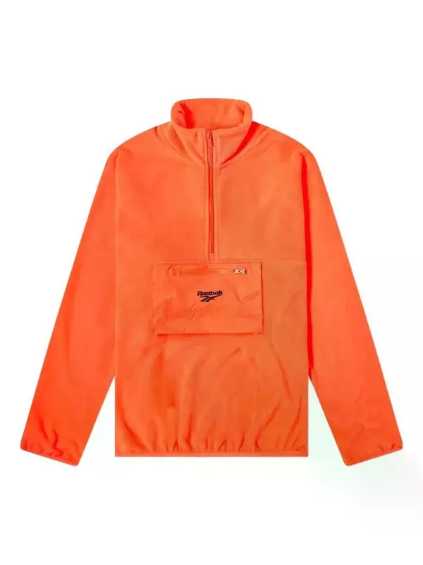 REEBOK Half-zip Fleece Sweatshirt - Orange
