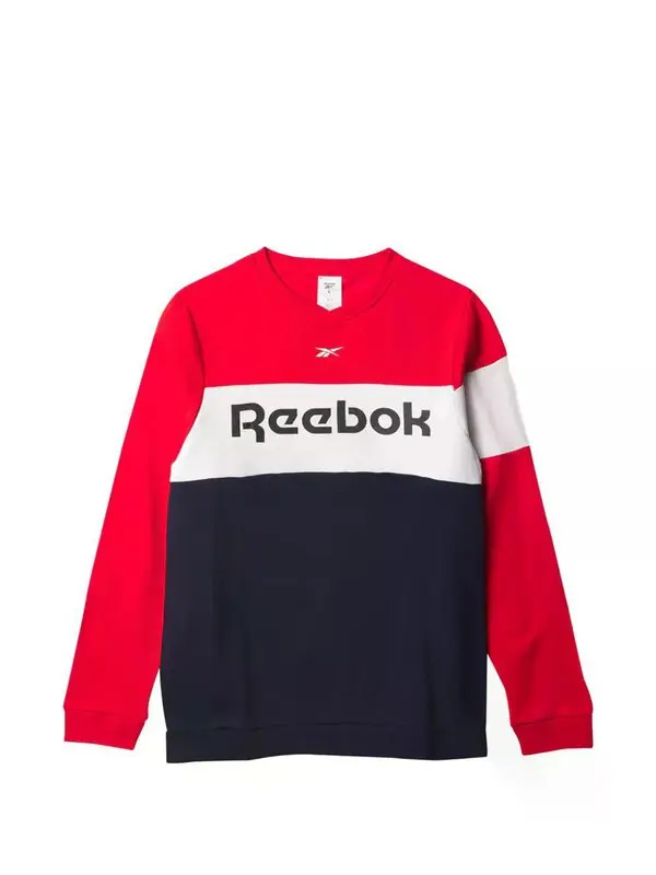 REEBOK Crew-neck Sweatshirt With Colourblock Design