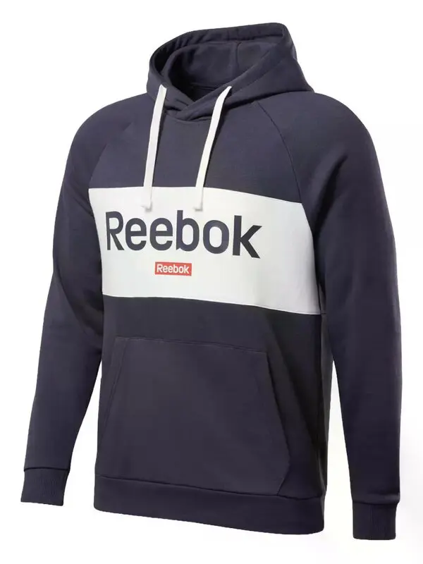 REEBOK Logo-print Hoodie - Blue