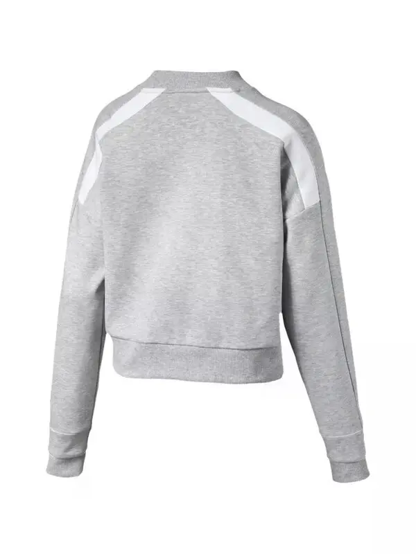 PUMA Logo-print Cropped Sweatshirt
