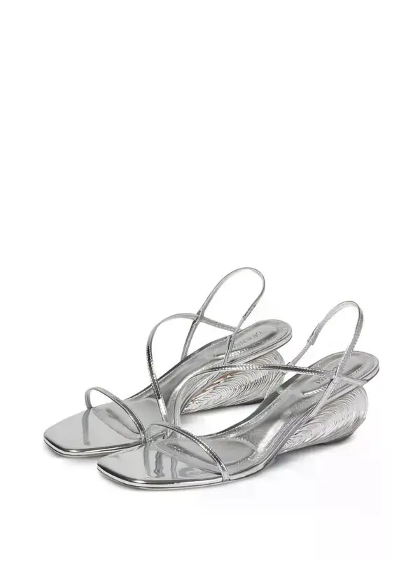 Simkhai Bridget Shell-motif Wedge Sandals