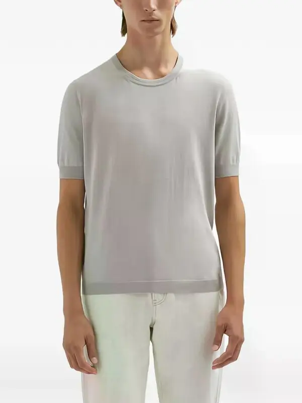 Agnona Crew-neck Knitted T-shirt