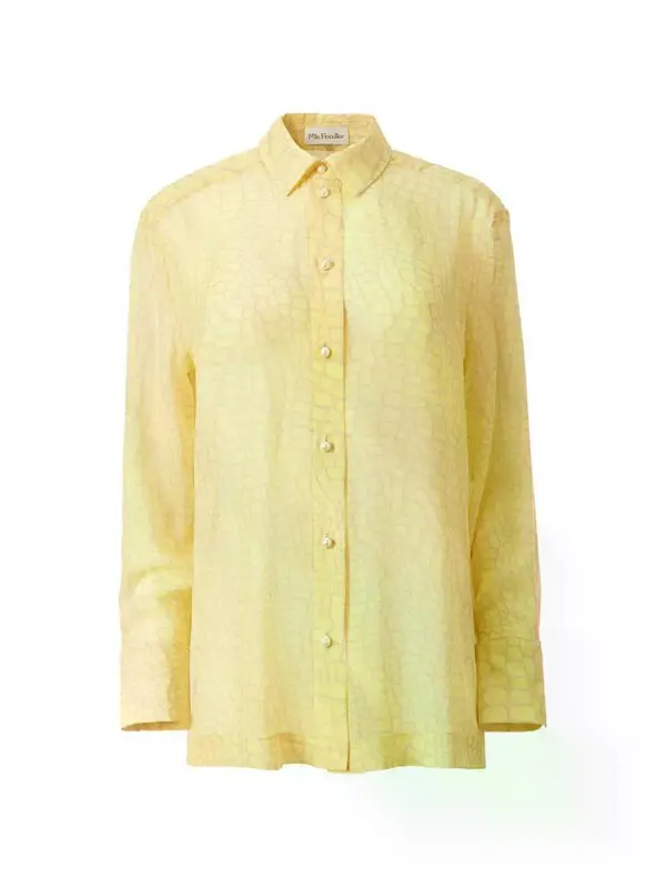MIA PECULIAR Crocodile-print Shirt