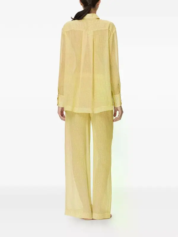 MIA PECULIAR Crocodile-print Trousers