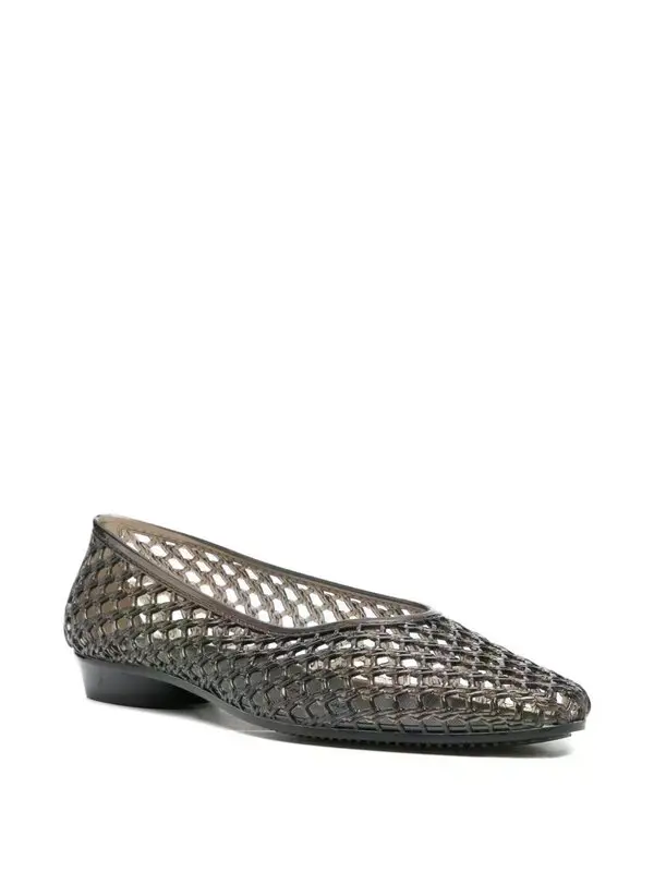 HEAVENLY JELLY Woven Ballet Flats