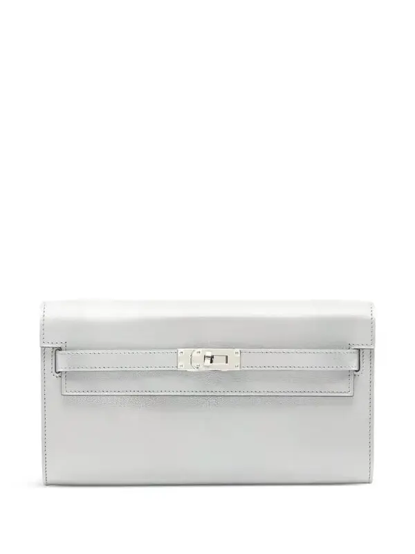 Hermès Kelly To Go Wallet - Silver