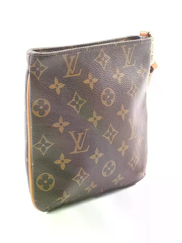 LOUIS VUITTON 2002 Partition Monogram Pouch - Brown