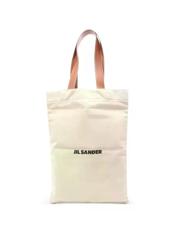 JIL SANDER 2000s Shopper Tote Bag - Neutrals