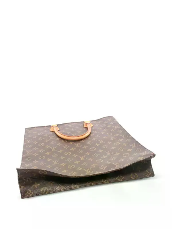 LOUIS VUITTON 2003 Sac Plat Tote Bag - Brown