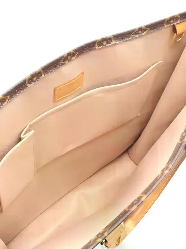 LOUIS VUITTON 2003 Sac Plat Tote Bag - Brown