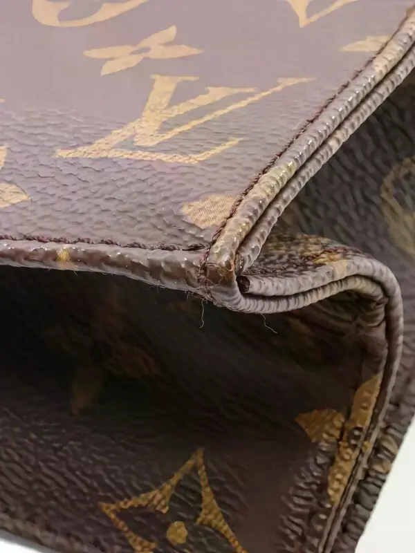 LOUIS VUITTON 2003 Sac Plat Tote Bag - Brown