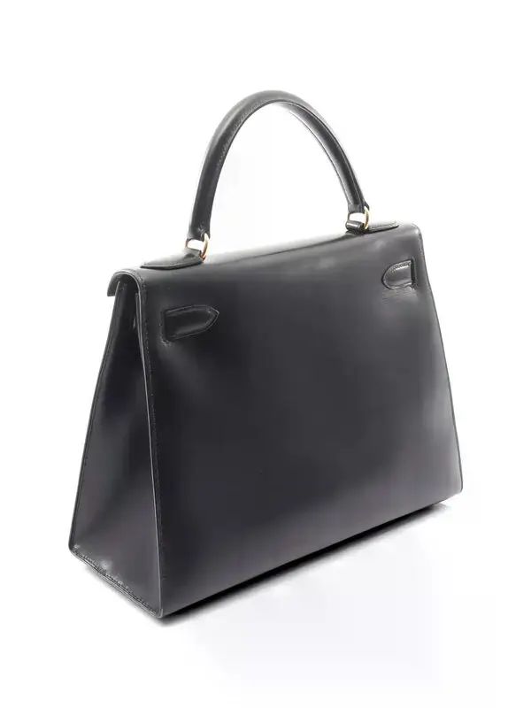 Hermès 1994 28 Kelly Leather Handbag - Black