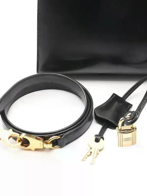 Hermès 1994 28 Kelly Leather Handbag - Black