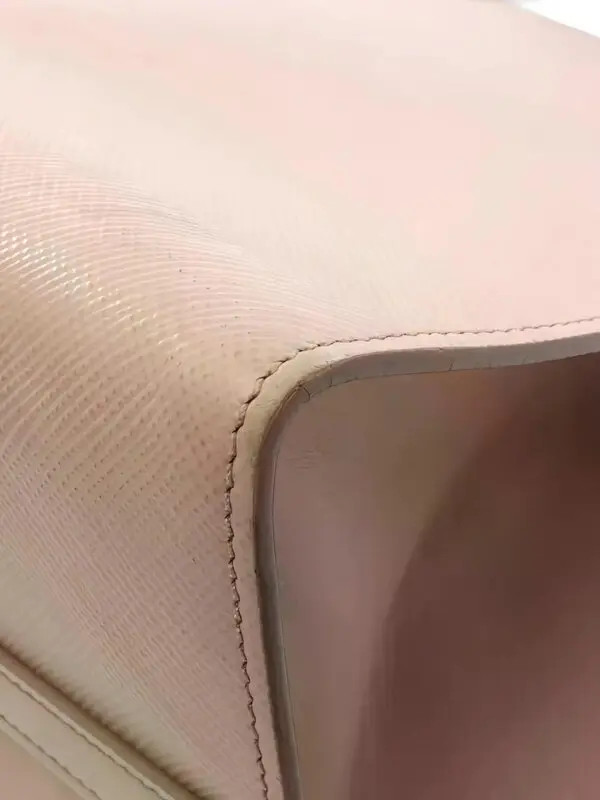 Prada 2000s Saffiano Monochrome Leather Tote Bag - Neutrals