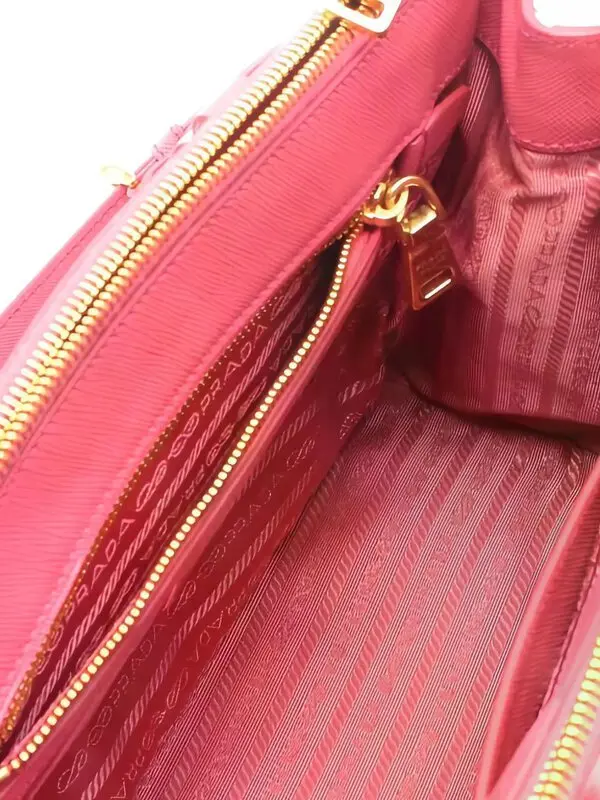 Prada 2000s Galleria Leather Tote Bag - Pink