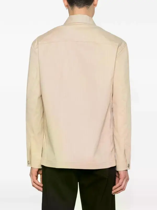 PAOLO PECORA Buttoned Pocket Overshirt - Neutrals