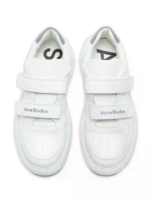 Acne Studios Touch-strap Platform Sneakers - White