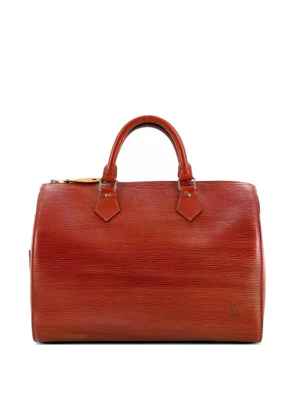 LOUIS VUITTON Speedy Satchel Epi Leather - Brown