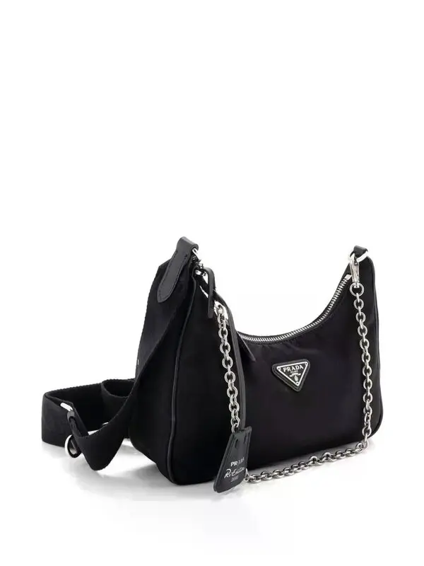 Prada Re-edition 2005 Shoulder Bag Tessuto Small - Black