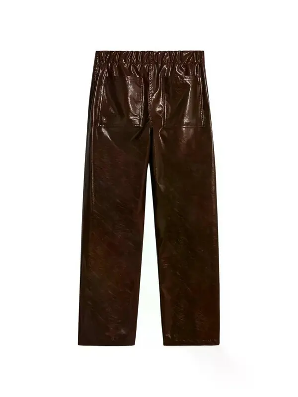 A PAPER KID Elasticated-waistband Trousers - Brown