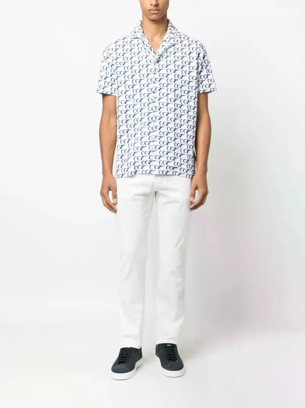 Orlebar Brown Howell James Bond-print Shirt - White