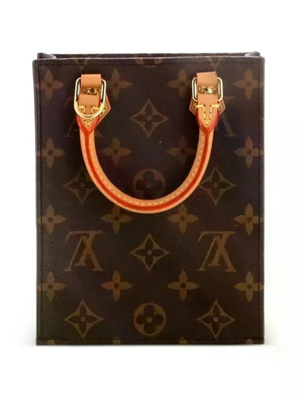 LOUIS VUITTON Petit Sac Plat Monogram Canvas Crossbody Bag